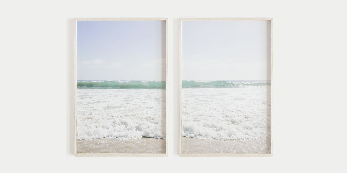 ocean wall art diptych print set of 2 — paulina studio