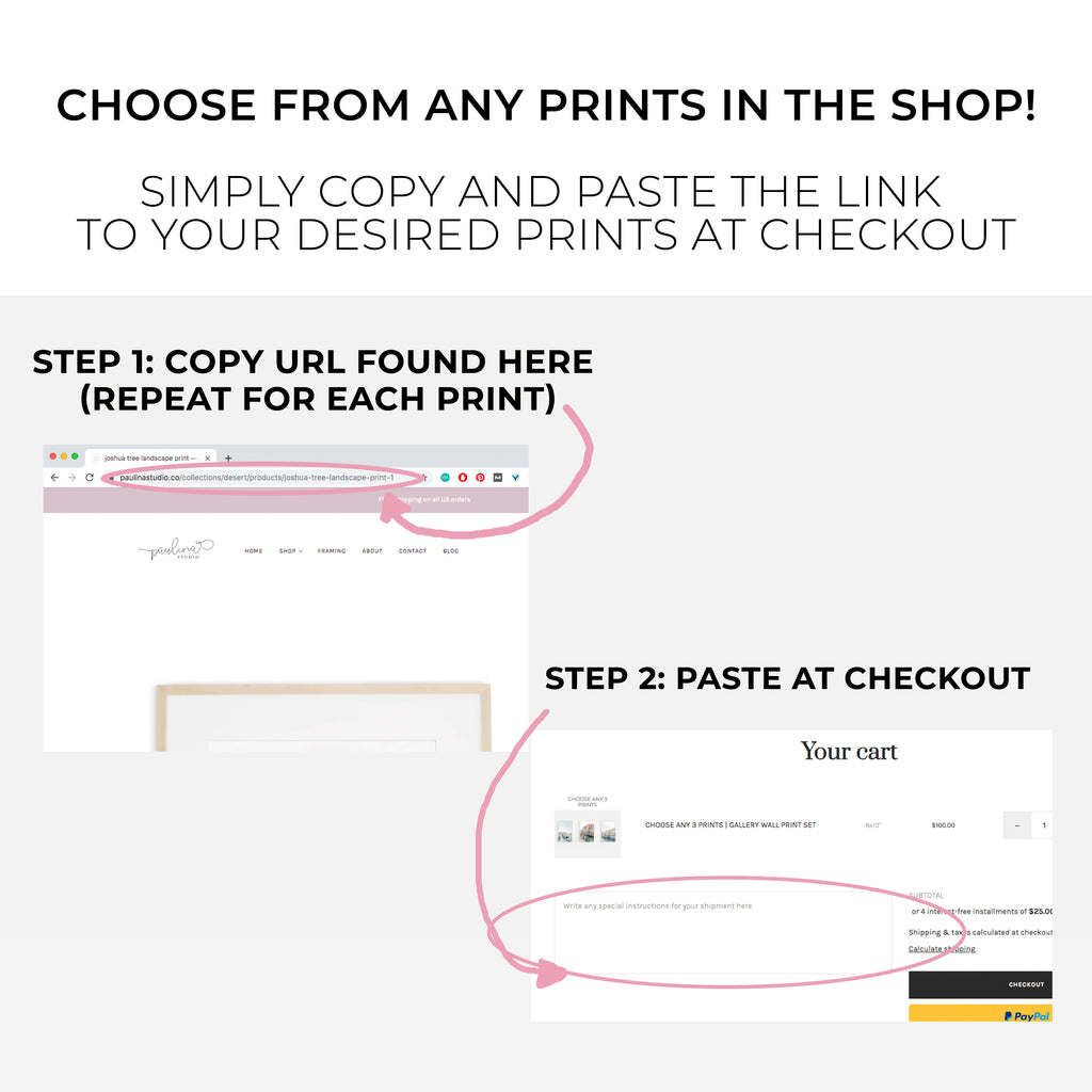 gallery wall print sets — paulina studio