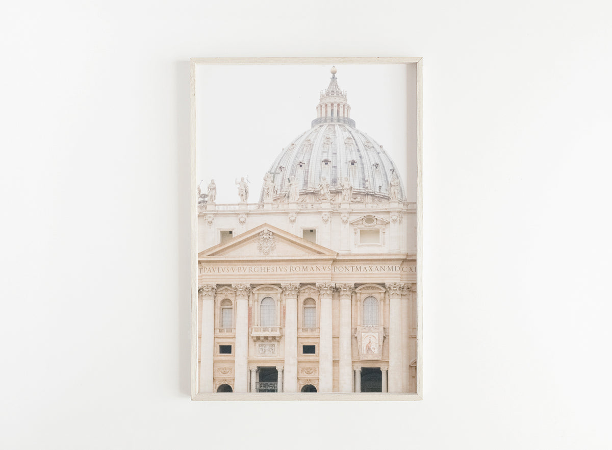 st. peter's basilica vatican city print — paulina studio